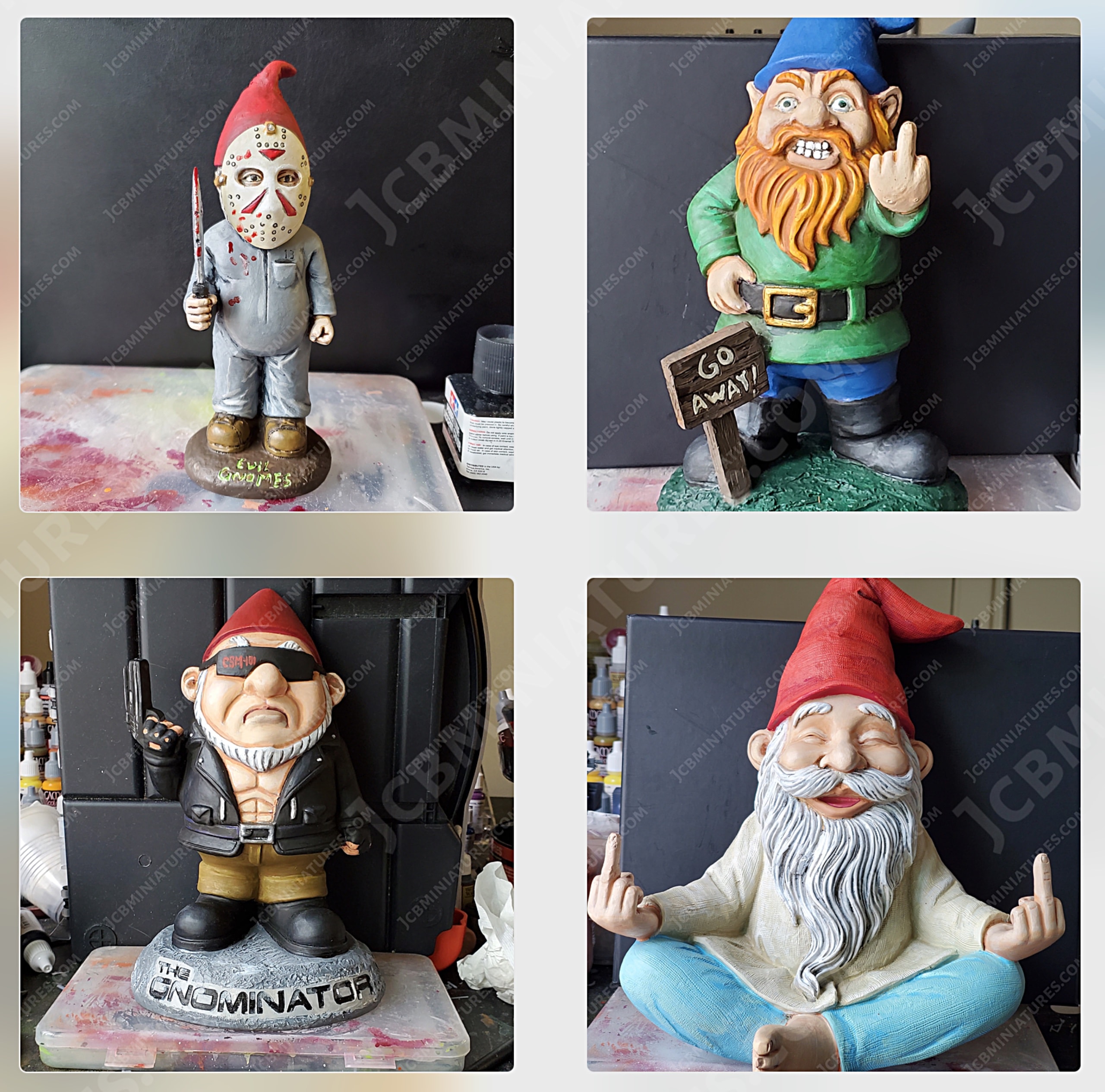 Gnomes, Before and After – Jcbminiatures